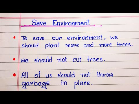 Save Environment Essay in English|| 10 Lines on Save Environment 2024||