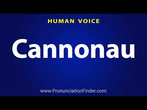How To Pronounce Cannonau