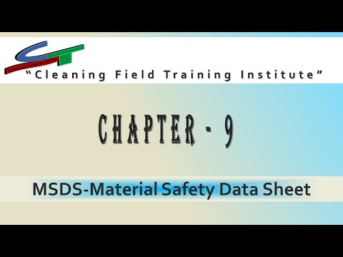 Importance of "MSDS" - Material Safety Data Sheet