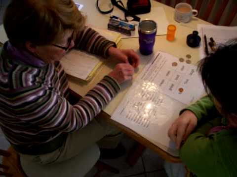 Jenna & Speech Therapist Joelyn, play Synonym Bingo
