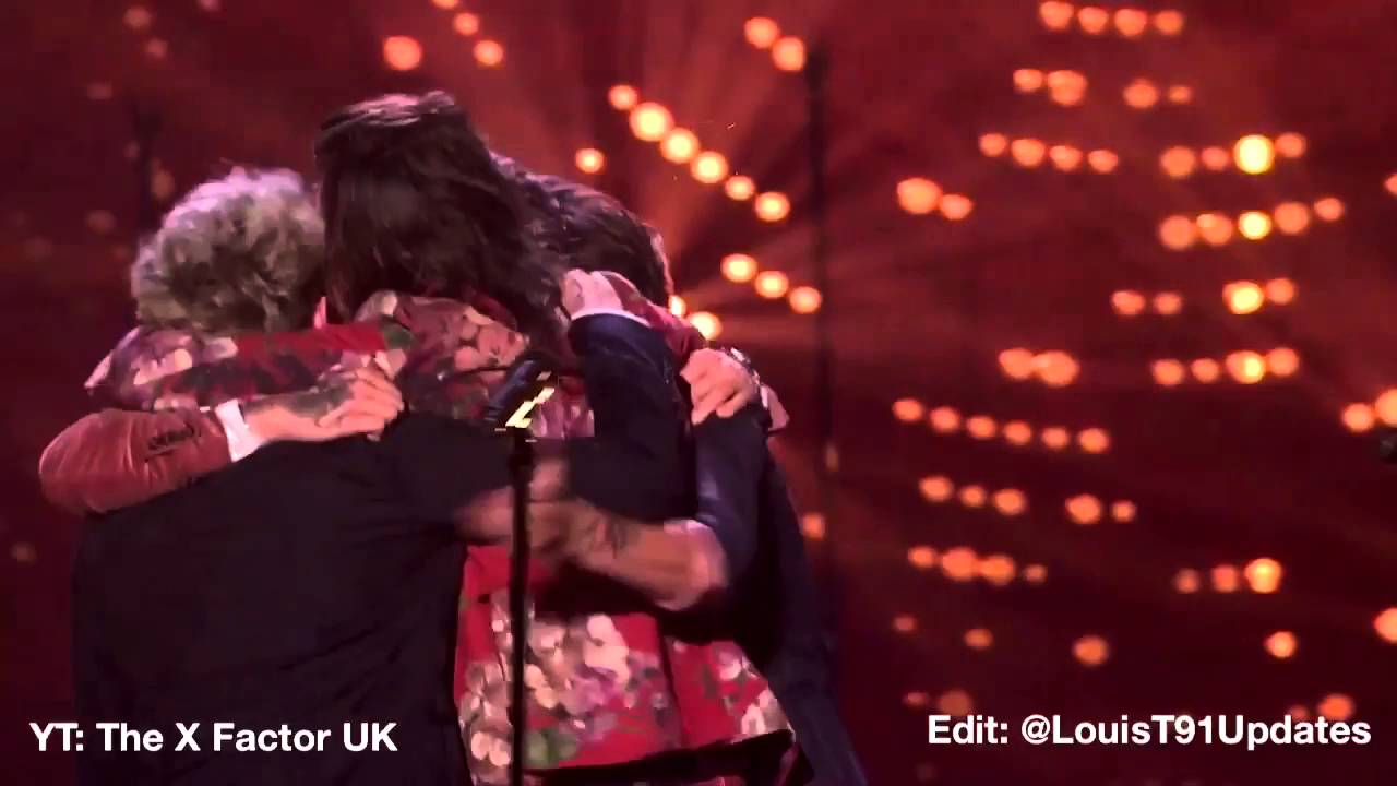 One Direction The X Factor last group hug before break 2015