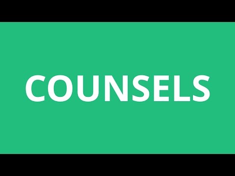 How To Pronounce Counsels - Pronunciation Academy