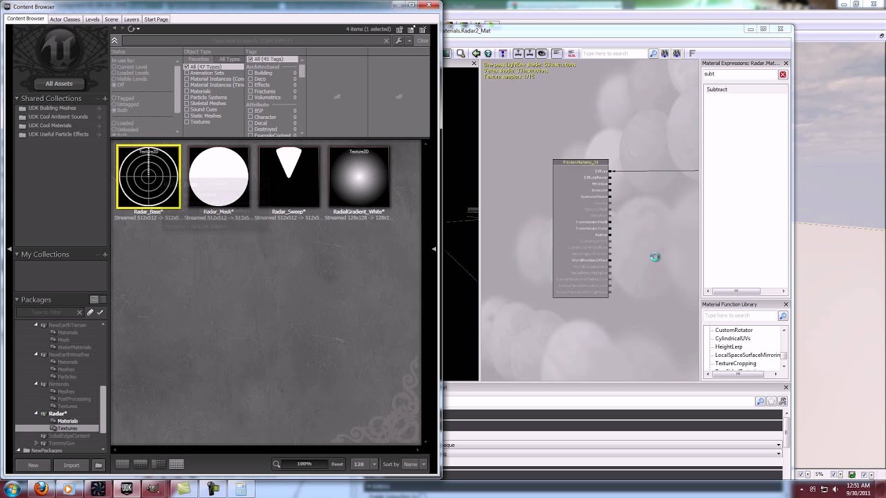 UDK Radar Material Tutorial
