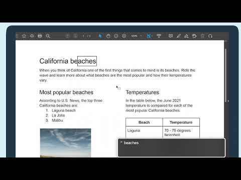 Inaccessible PDF example read with screen reader