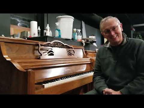 Walter Console Piano Dark Oak | Reverb