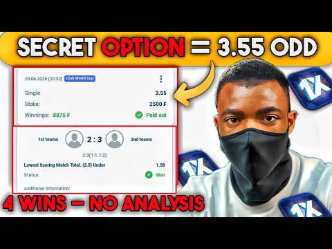 THE HIDDEN 1XBET TRICK That Won Me 4 Bets in a Row (No Match Analysis Needed) ✓