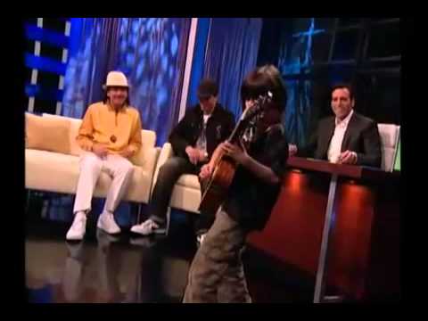 Young Kid plays SAMBA PATI while Carlos Santana is watching - LUCCIANO PIZZICHINI