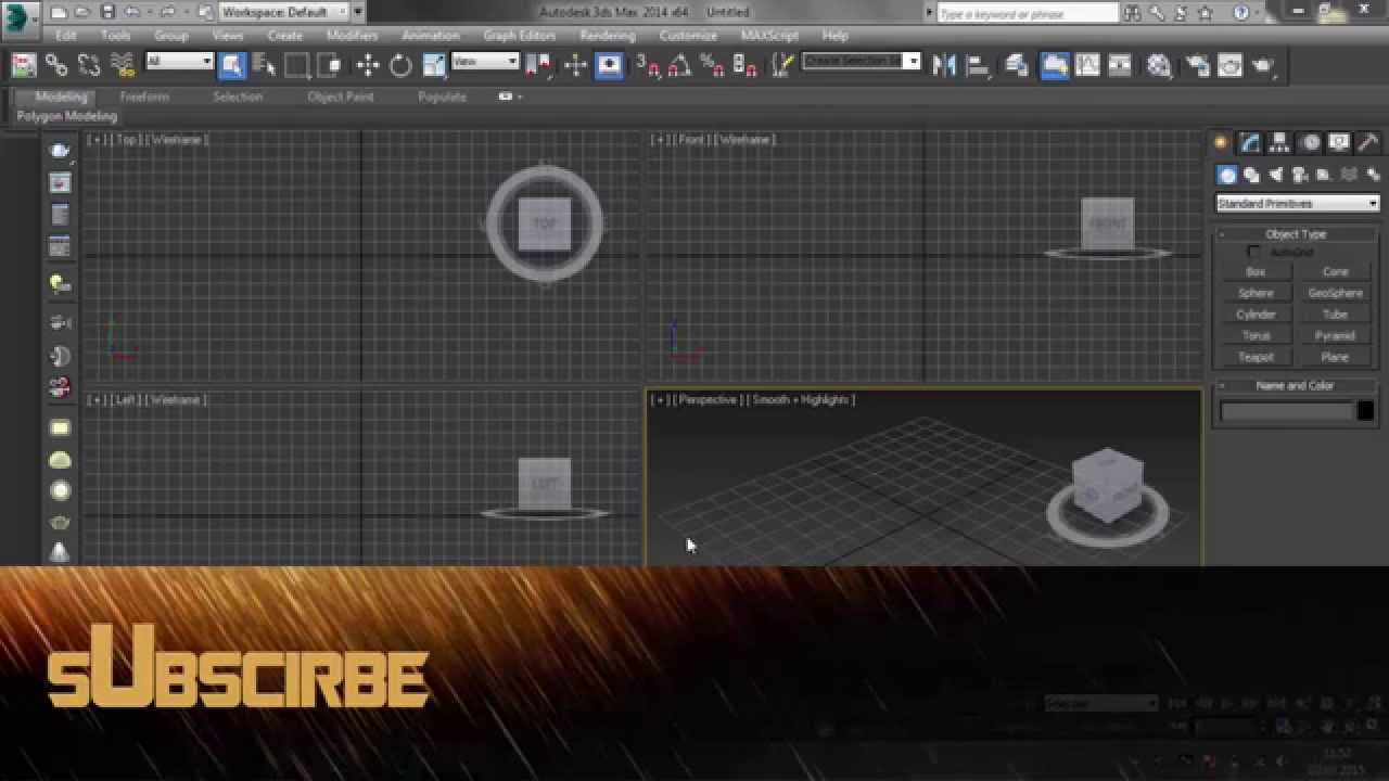 3ds max 2014 tutorials for beginner - 1 - Interface & Viewports