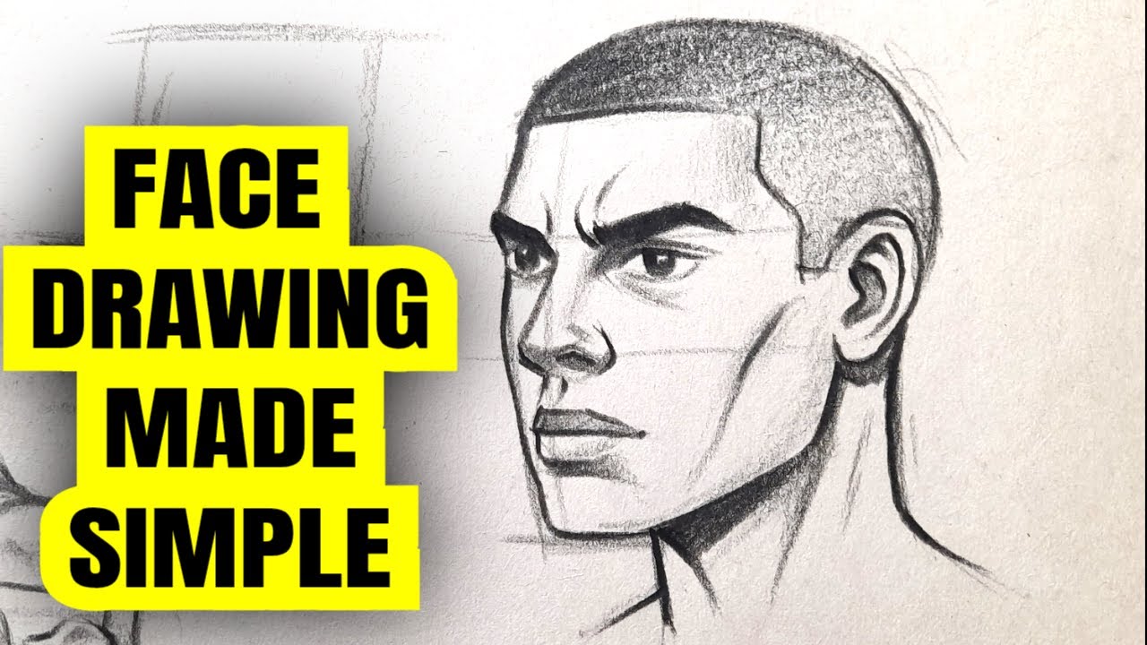 Face Drawing Made Simple | Learn FACIAL PROPORTIONS Fast | How to Draw a Face Sketch | Basic Lesson
