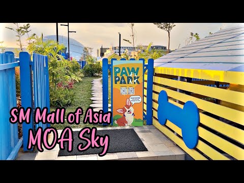 Lots of FREE 🐾 Paw Parks at MOA Sky rooftop park 📍SM Mall of Asia 🐶 pet-friendly 🐕 dog’s green space