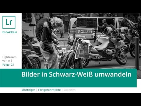 Lightroom Tutorial von A-Z Teil 21: Bilder in Schwarz-Weiß umwandeln