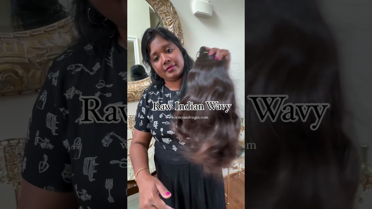 Raw Indian wavy hair extensions