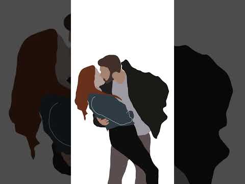 Couple Kissing Animated Video