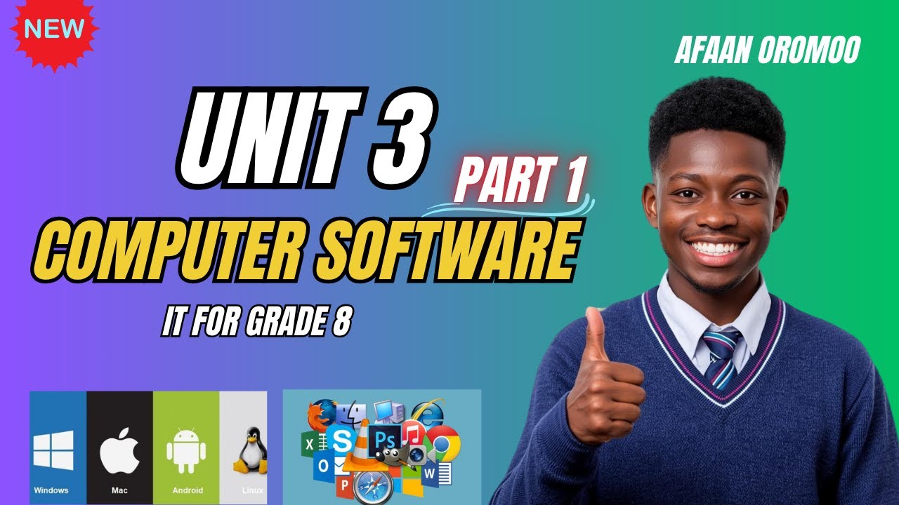 🔴 IT for Grade 8 – Chapter 3: Computer Software (Part 1) | Definition and Classification