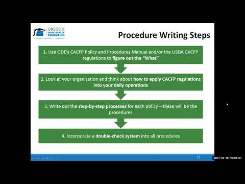 Technical Assistance Webinar - CACFP Administrative Reviews
