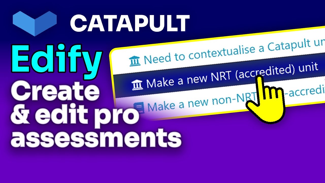 Edify: Catapult's new assessment builder for Australian training