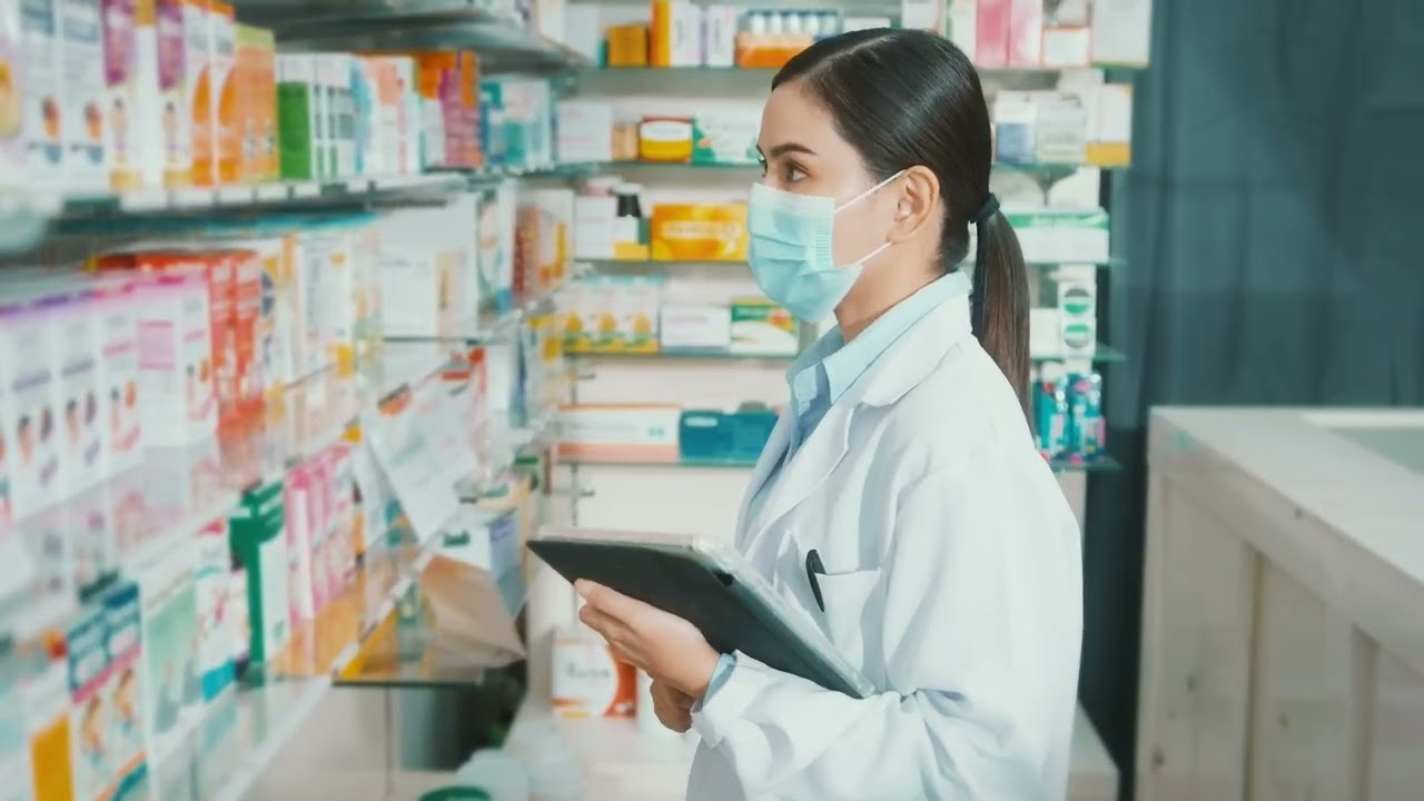 Pharmacist hd 4k stock video
