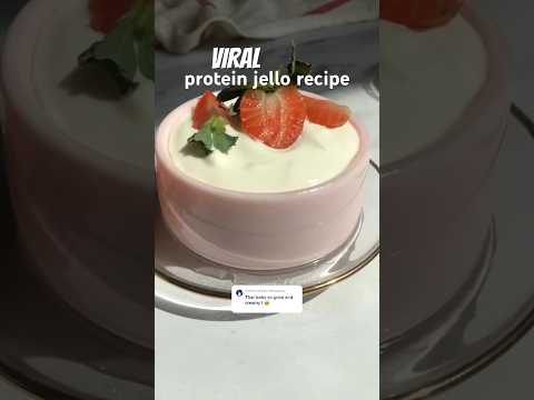 VIRAL protein jello recipe, this was surprisingly yummy #healthy #shorts #recipe #dessert #easy