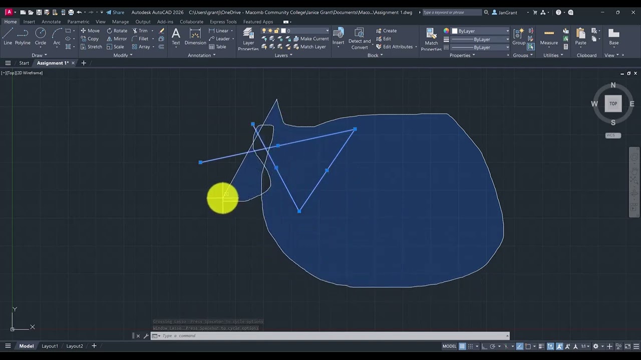 AutoCAD Assignment 1 Video 2026