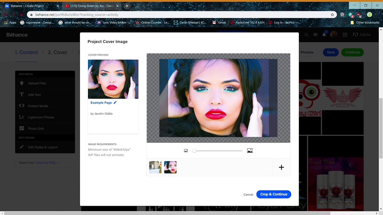 Behance setup tutorial