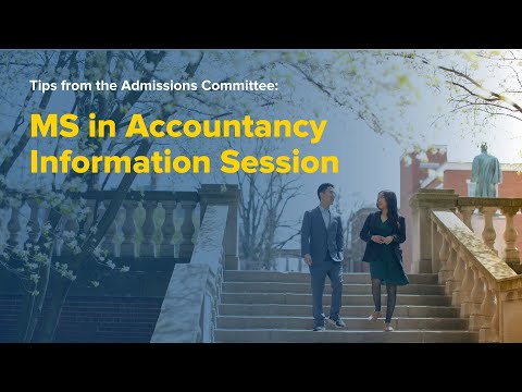MS in Accountancy Program Information Session