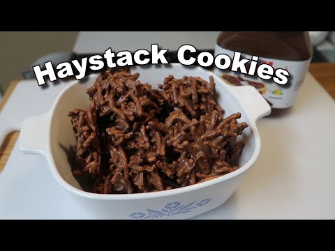 Nutella Haystack Cookies
