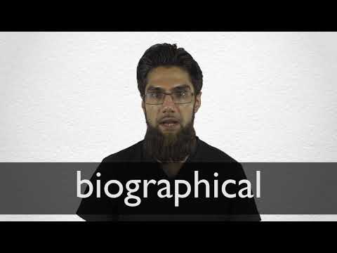 BIOGRAPHICAL definition and meaning | Collins English Dictionary