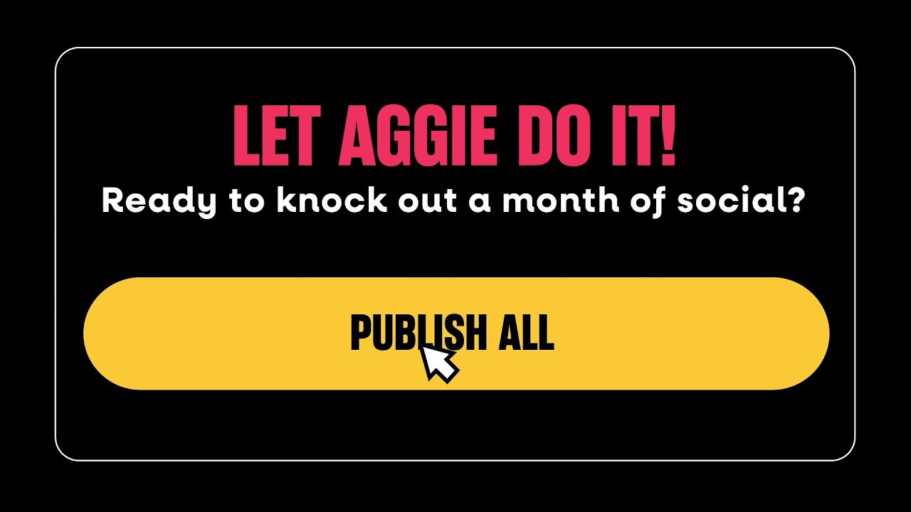 How Aggie Works: Your Instant Social Media Partner for Small Business Success
