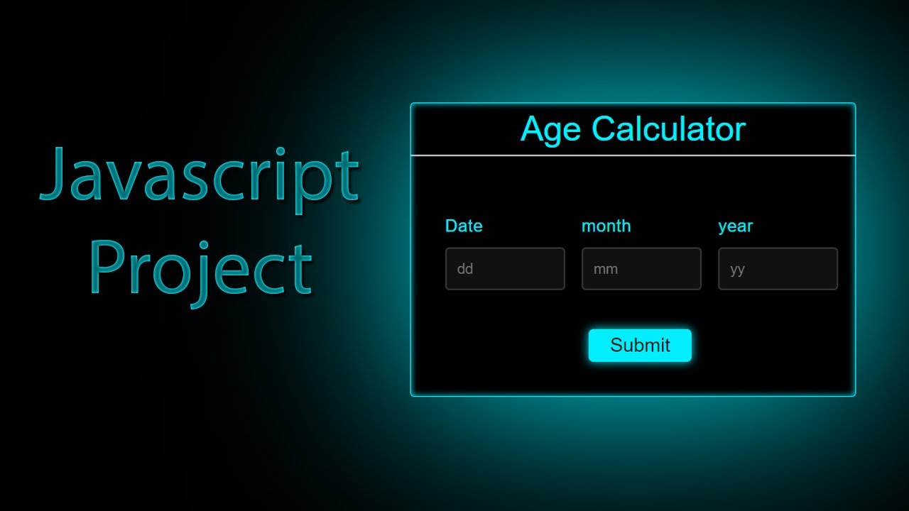 How to make Age Calculator using HTML CSS and JavaScript | JavaScript Projects | ASMR Programming