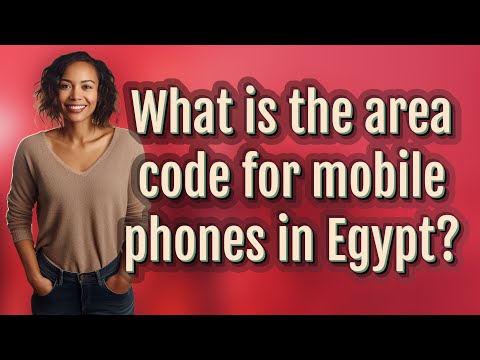 What is the area code for mobile phones in Egypt?