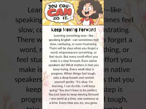 keep moving forward #englishmerl #everydayenglish #english #englishlistening #englishspeaking