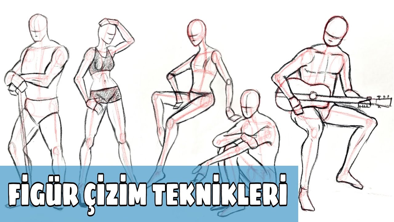 Çizim Ders 21 / Farklı Duruşlarda Figür Çizim Teknikleri