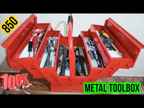 tool box and tray review #toolbox #metaltools #tooltray #foldingbox