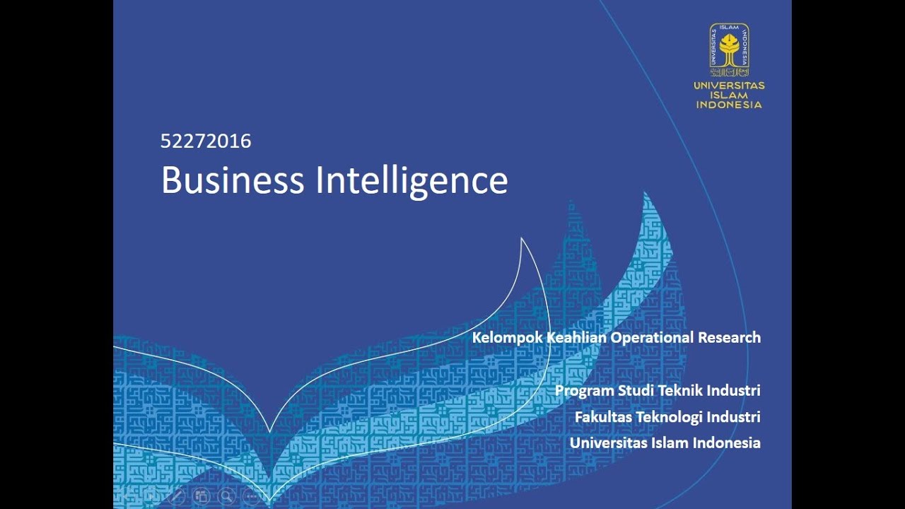 Business Intelligence | #5 Data Warehouse dan OLAP