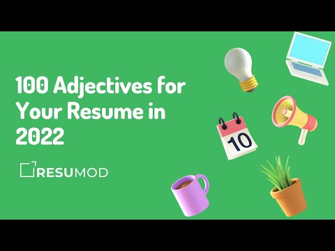 100 Adjectives for Your Resume in 2022