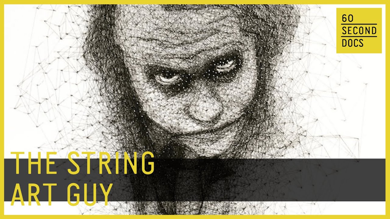 The String Art Guy Creates Intricate String Portraits