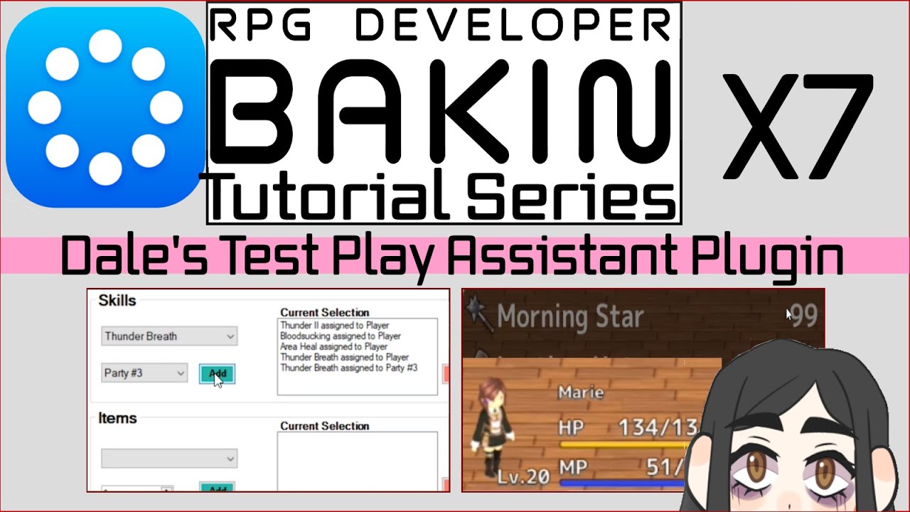 Getting Started in RPG Developer BAKIN:  Dale's Test Play Assistant Plugin