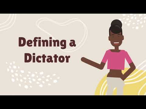 Defining a Dictator ?