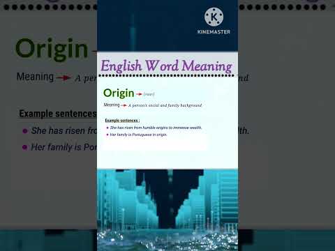 origin meaning | what does origin mean