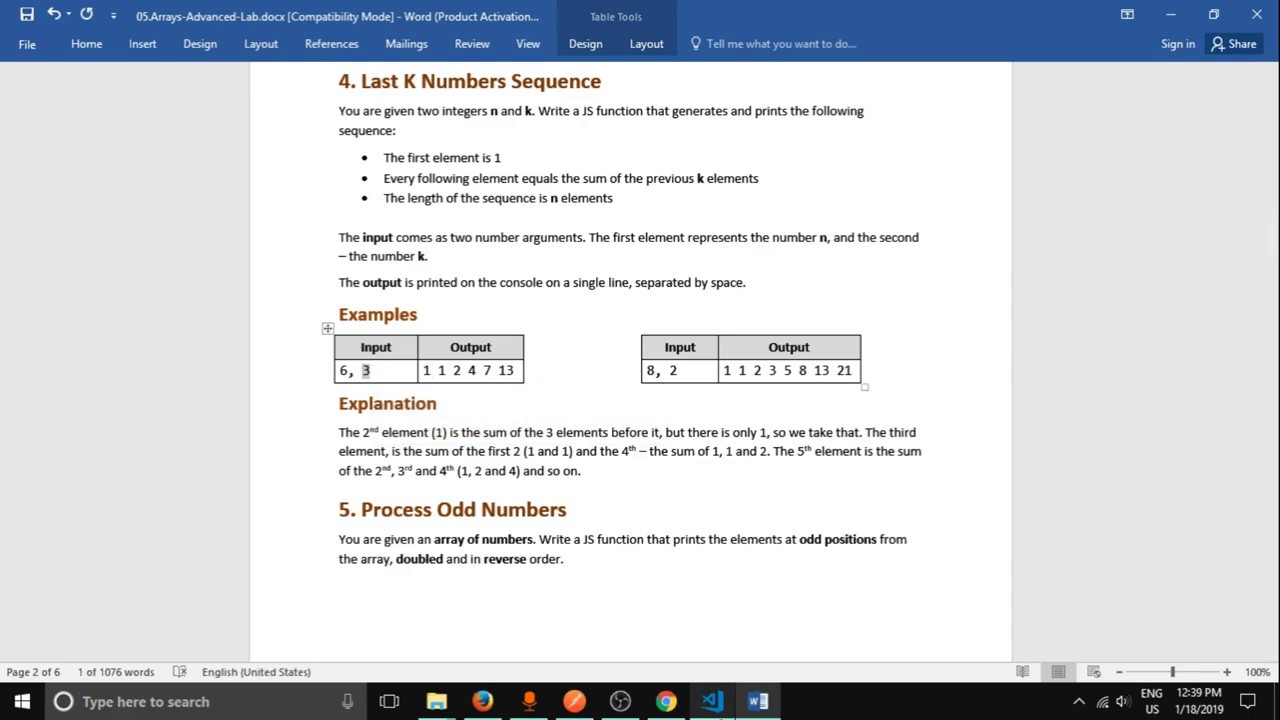 JavaScript Lab Arrays Advanced (Tech Module)