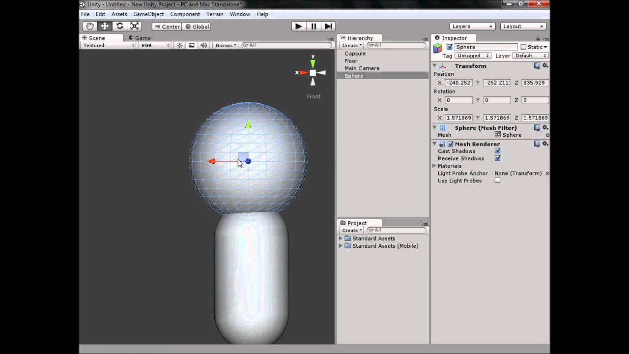 Unity 3D Tutorial Part 1: The Basics