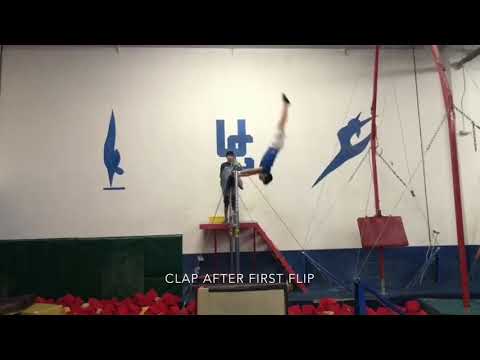 adding a twist to double layout – Gymnastics Coaching.com