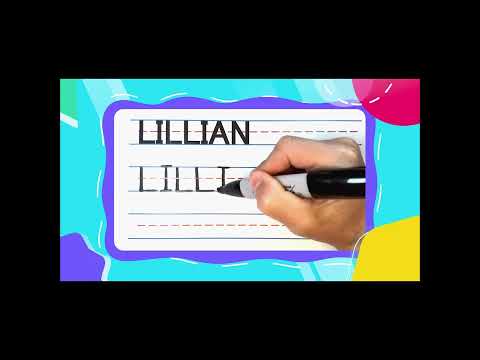 How To Write LILLIAN -- SUPER FAST | Write With Me! -- FOR KIDS | #shorts