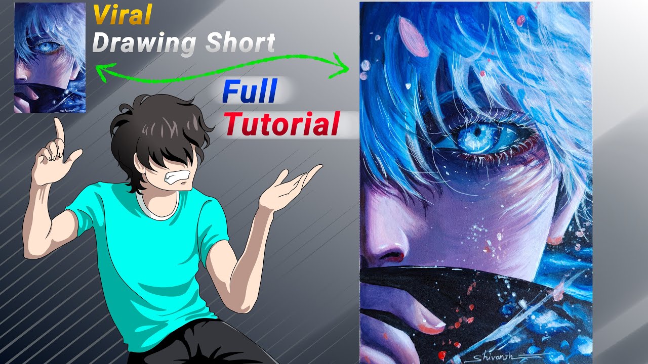 I Recreated Gojo’s Viral Drawing For Tutorial.