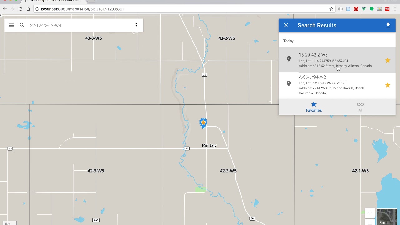Township Canada: Canadian township grid system