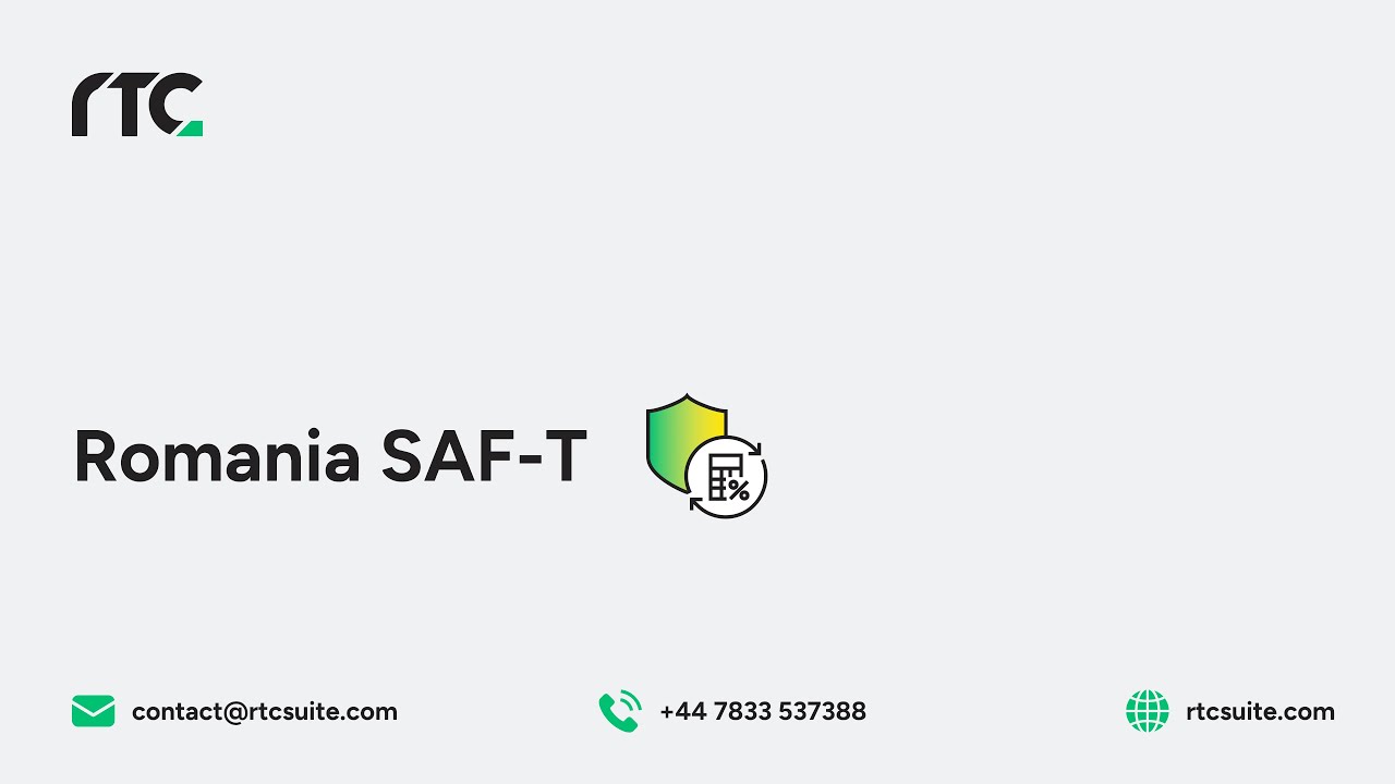 Romania SAF-T - RTC Suite Solution Demo