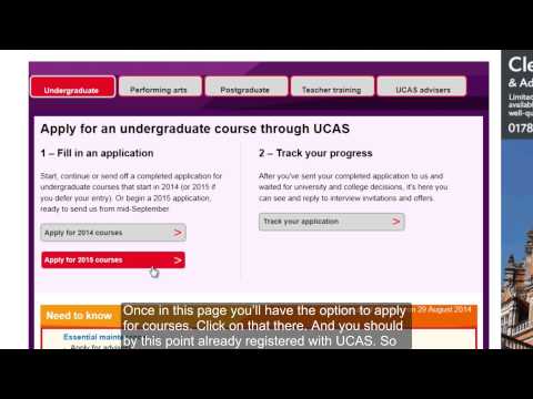 Registering with UCAS
