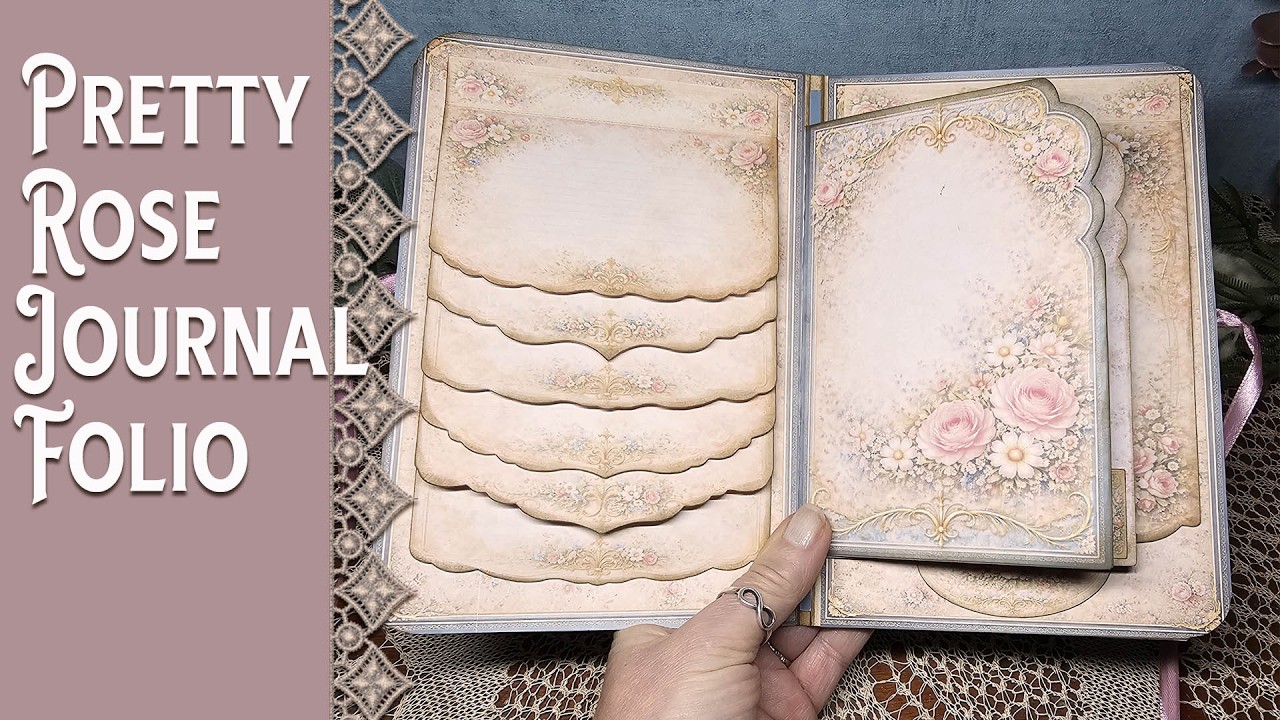 Pretty Rose Folio Junk Journal Tutorial