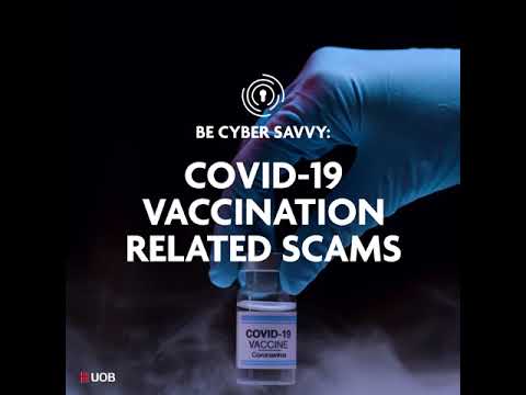Be Cyber Savvy: Tell-tale signs of a COVID-19 vaccination-related scam