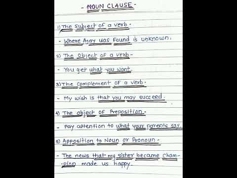 Noun clause #english #grammar